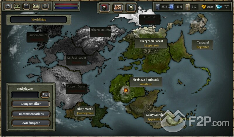 Dungeon Empires has received a updated graphics interface